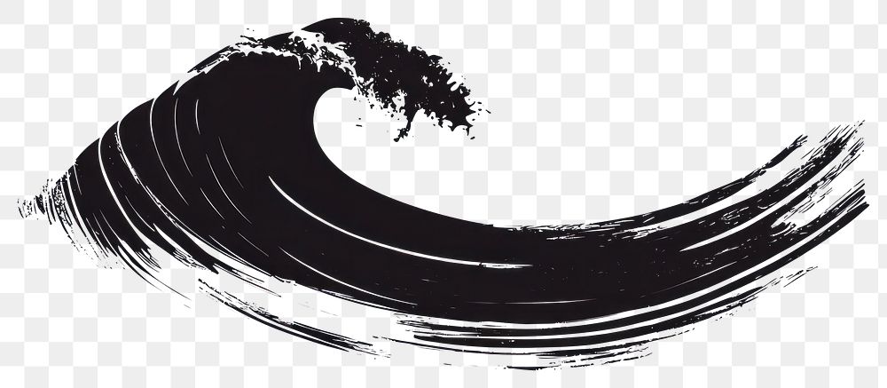 PNG Wave icon drawing black | Free PNG - rawpixel