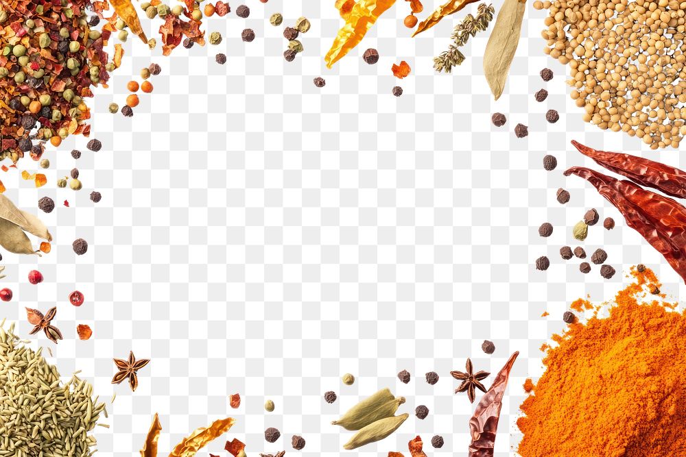 PNG Masala background spices white. | Free PNG - rawpixel