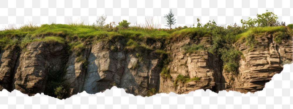 PNG Cliff landscape border nature | Premium PNG - rawpixel