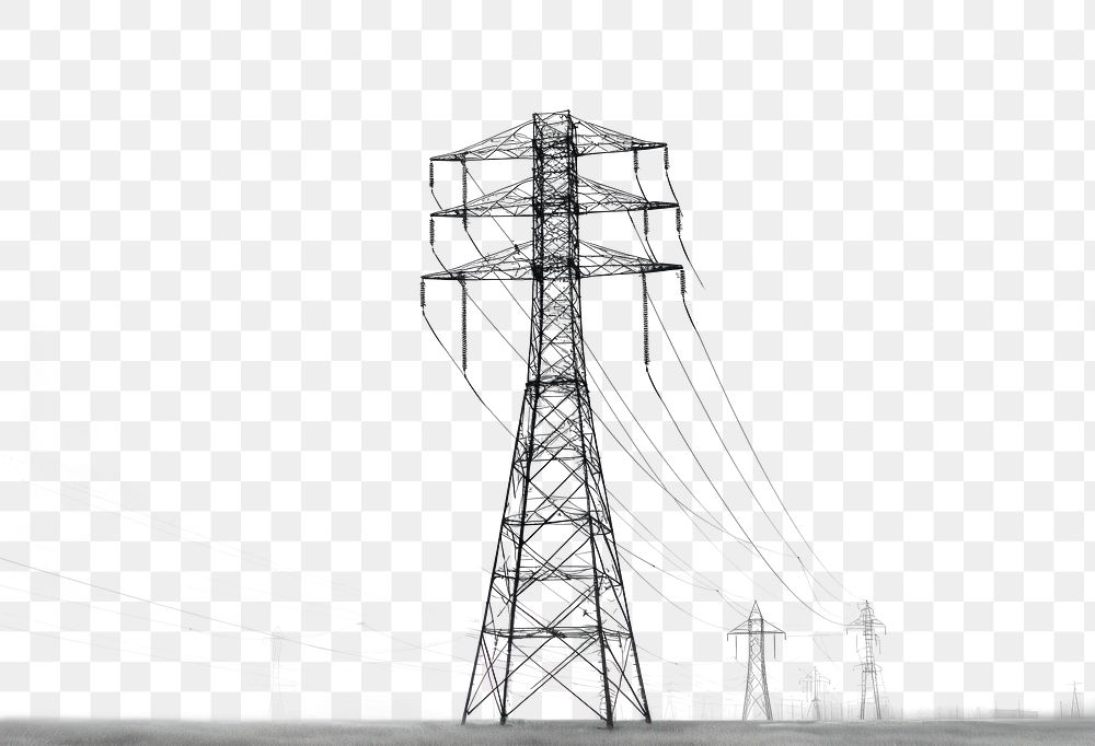 PNG Power line tower cable | Free PNG - rawpixel