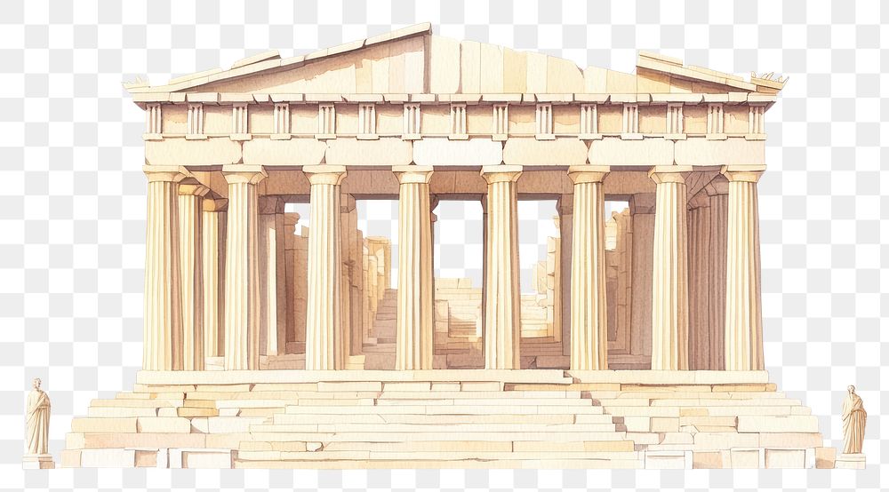 PNG Acropolis Athens architecture illustration | Free PNG - rawpixel