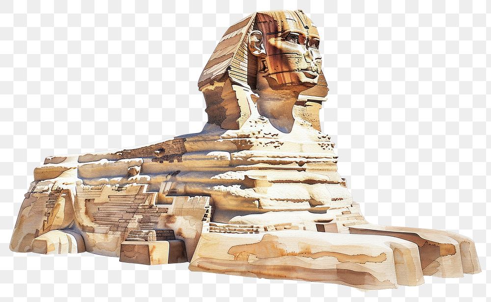 PNG Sphinx illustration landmark historical. | Free PNG - rawpixel