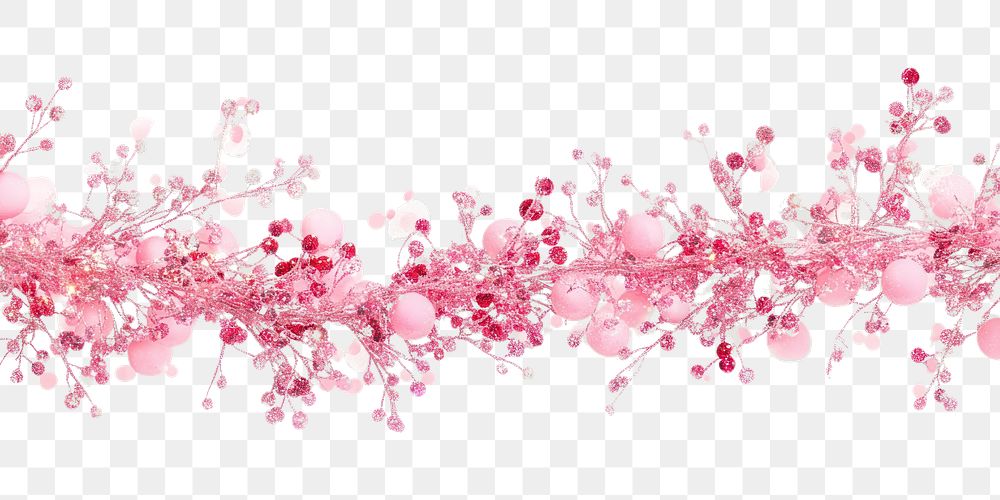 PNG Pink Christmas garland arrangement | Free PNG - rawpixel