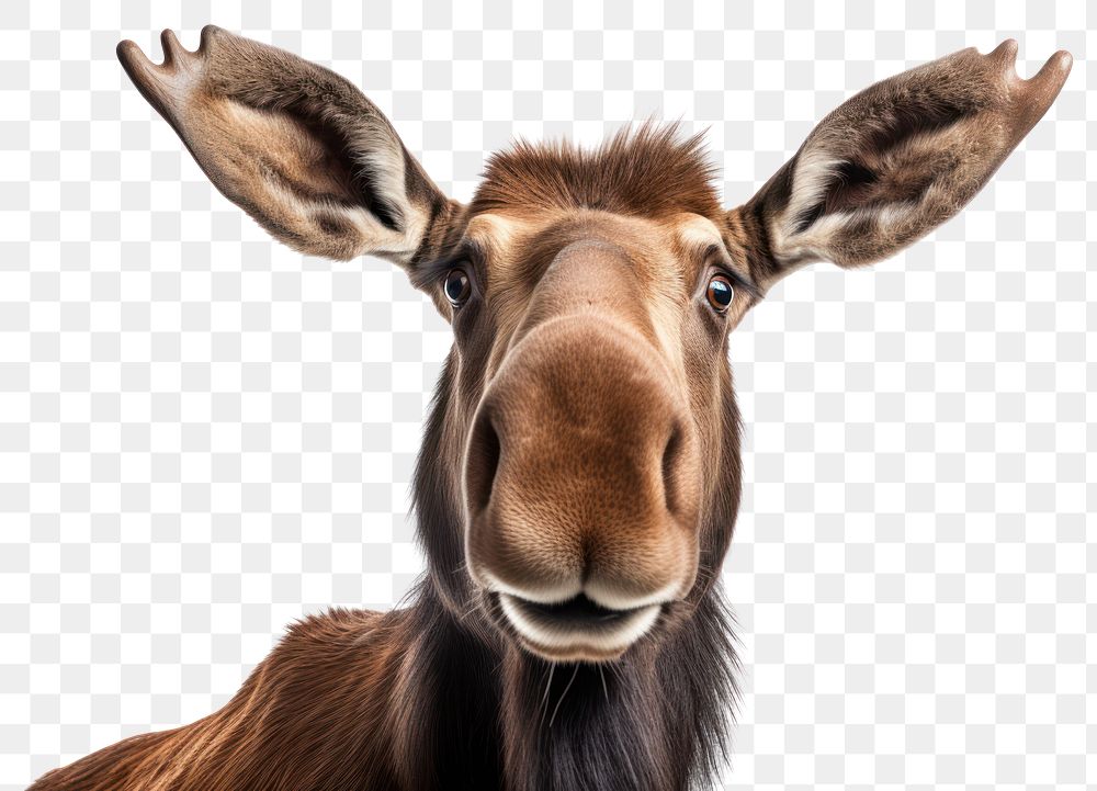 PNG Moose looking confused wildlife | Free PNG - rawpixel
