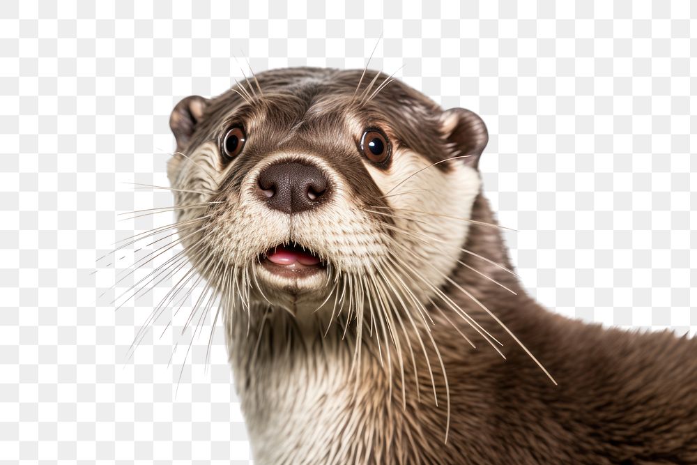 PNG Otter looking confused wildlife | Free PNG - rawpixel
