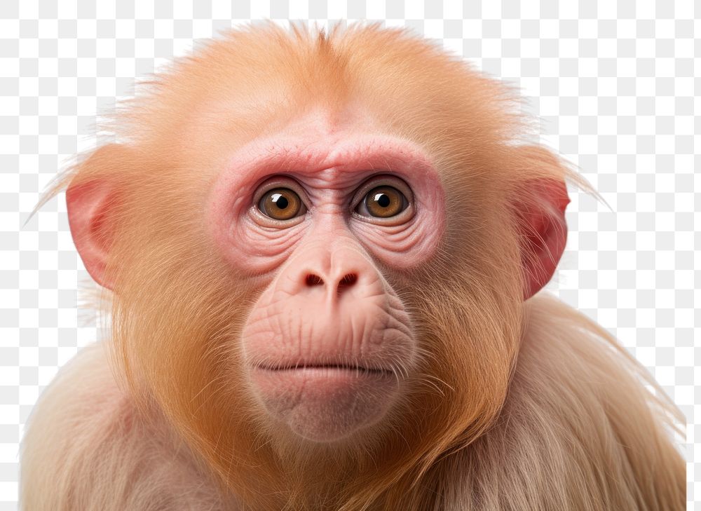 PNG Bald uakari looking confused | Free PNG - rawpixel