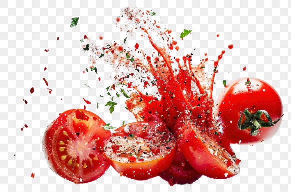 PNG Exploding tomato sauce food | Free PNG - rawpixel