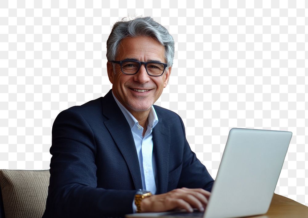PNG Confident businessman working laptop | Free PNG - rawpixel PNG Confident businessman working laptop | Free PNG - rawpixel