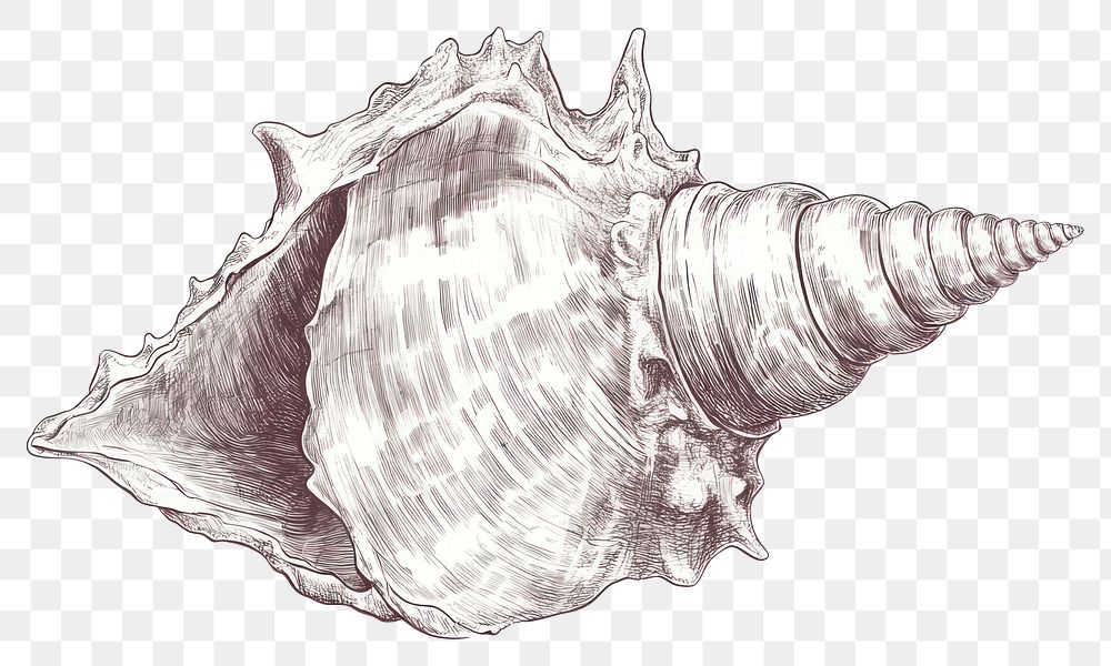 PNG Sea shell illustration seashell | Free PNG - rawpixel