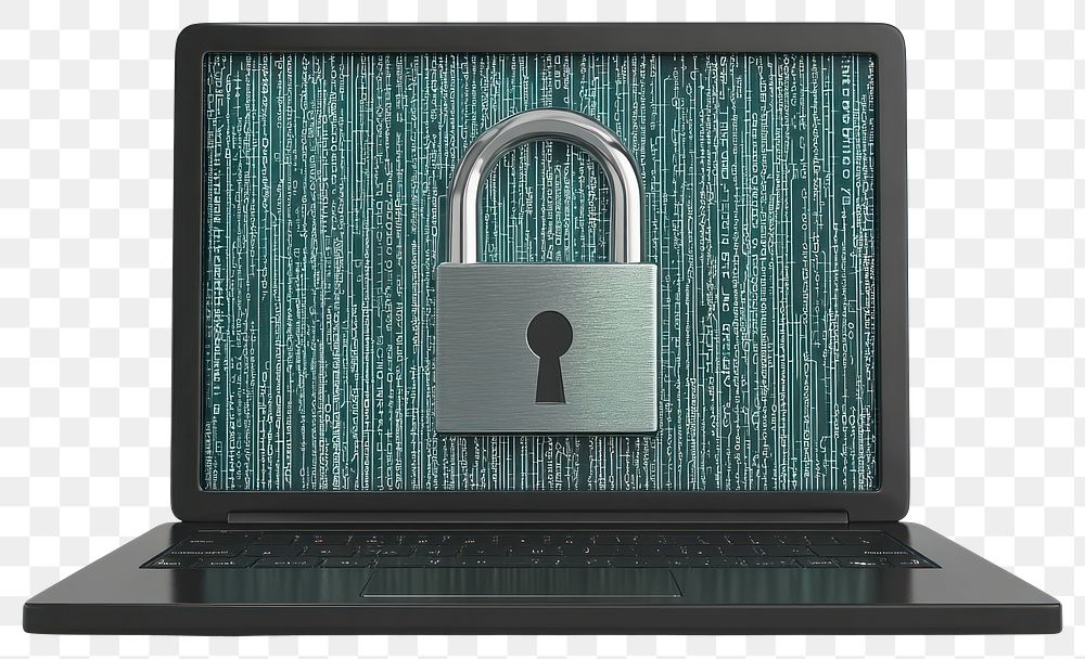 PNG Digital padlock front laptop | Free PNG - rawpixel