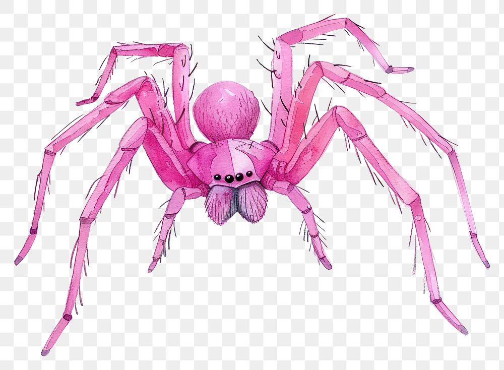 PNG pink spider art illustration | Free PNG - rawpixel