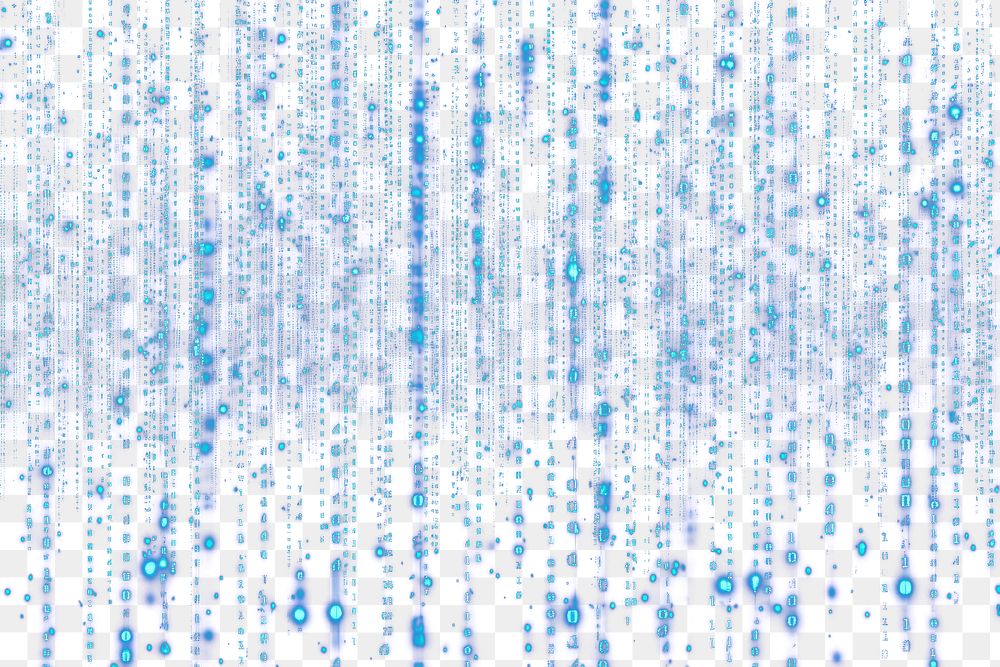 PNG Blue digital binary background | Free PNG - rawpixel
