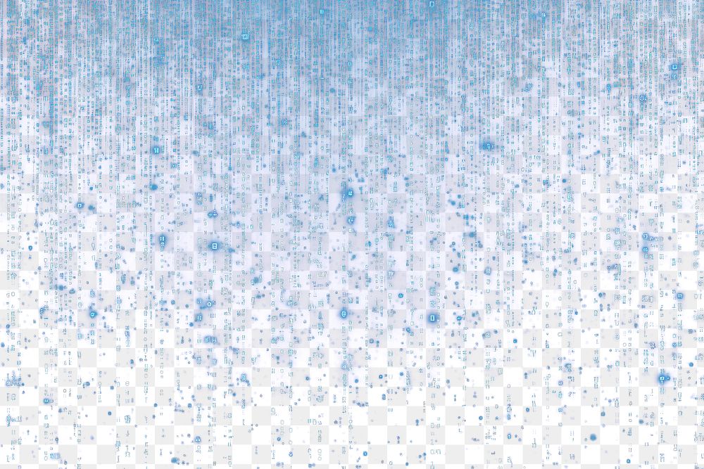 PNG Blue digital binary background | Free PNG - rawpixel