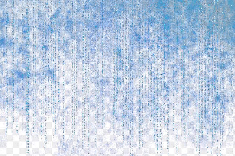 PNG Blue digital binary background | Free PNG - rawpixel