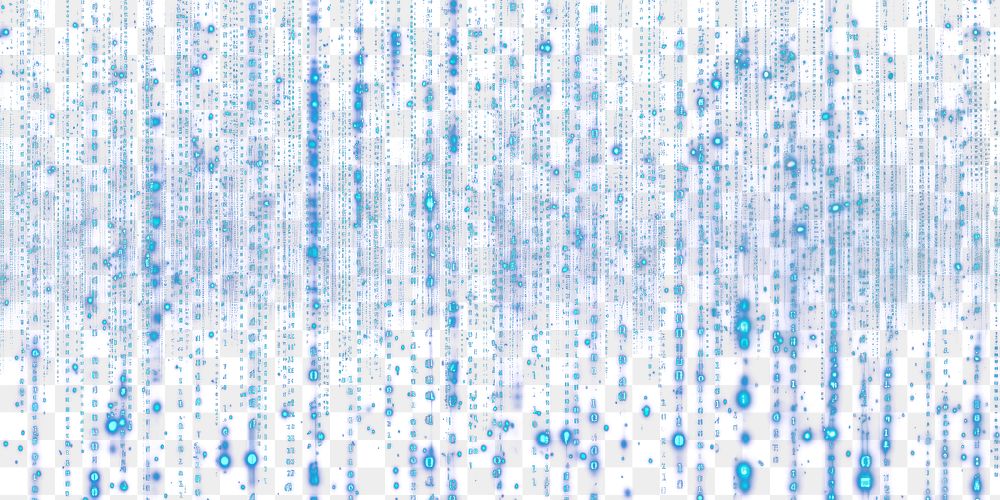 PNG Blue digital binary background | Free PNG - rawpixel