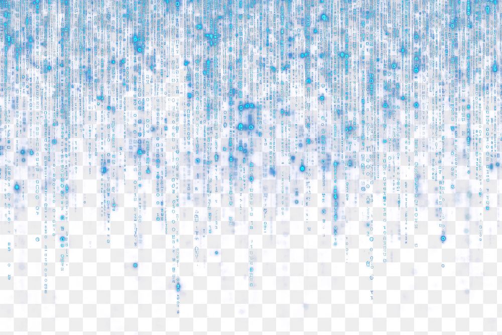 PNG Blue digital binary blue | Free PNG - rawpixel