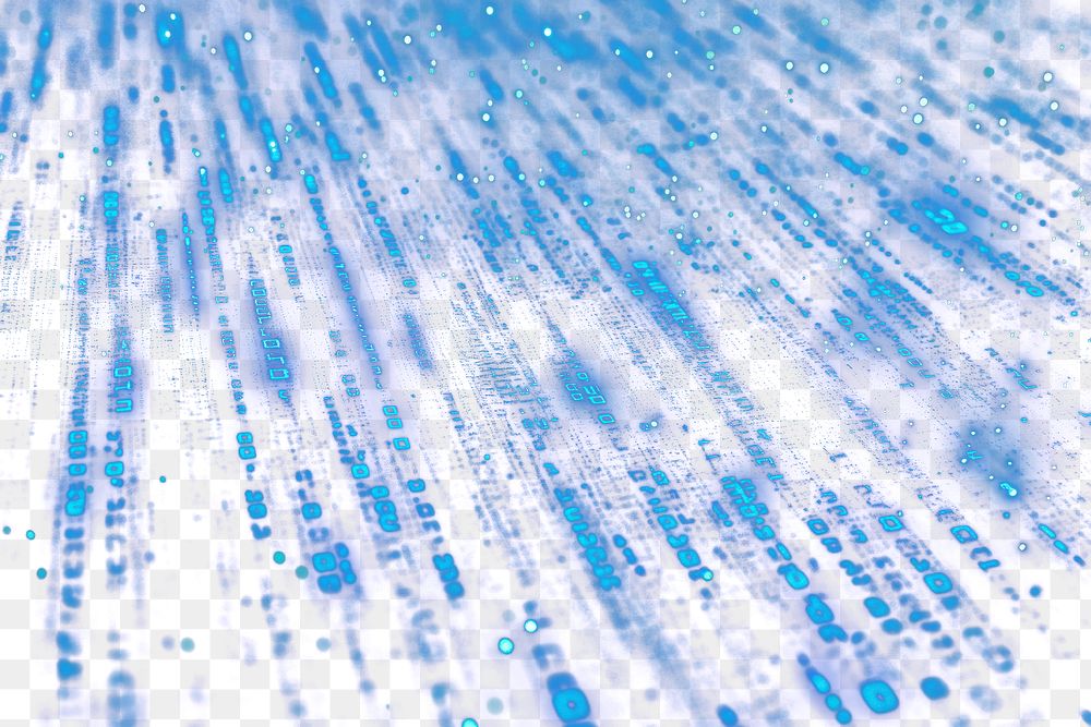 PNG Blue digital binary blue | Free PNG - rawpixel