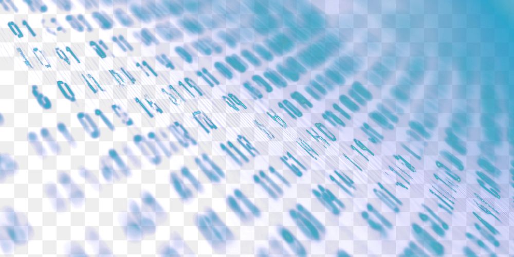PNG Blue digital binary background | Free PNG - rawpixel