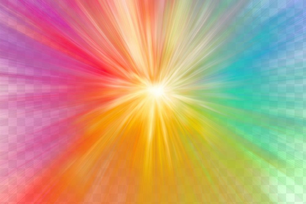PNG Rainbow light rays background | Free PNG - rawpixel