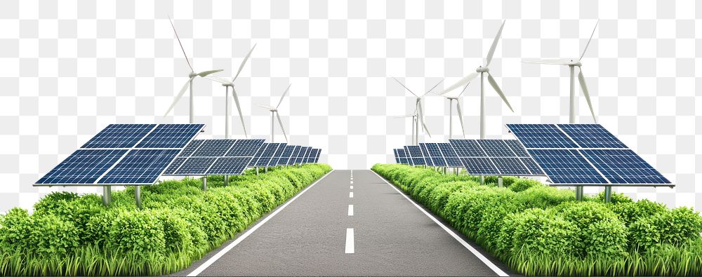 PNG Turbines panels solar wind. | Free PNG - rawpixel