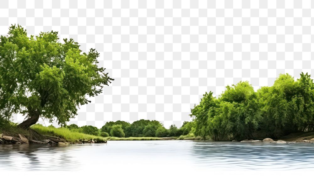 PNG River tree landscape outdoors. | Free PNG - rawpixel