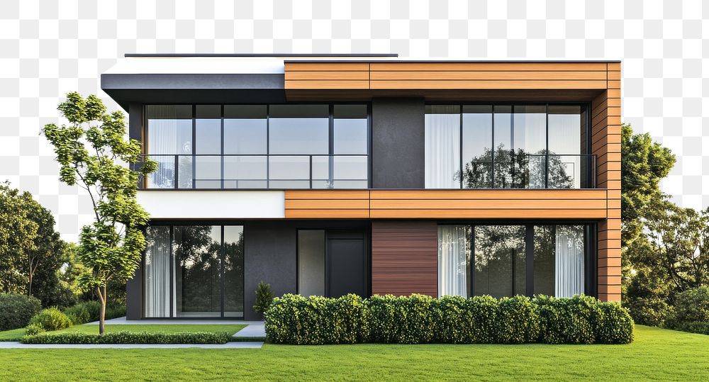 PNG Modern houses architecture building | Free PNG - rawpixel