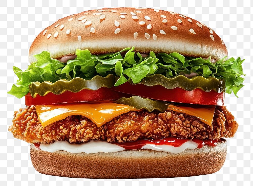 PNG Whopper Chicken Sanwich chicken | Free PNG - rawpixel