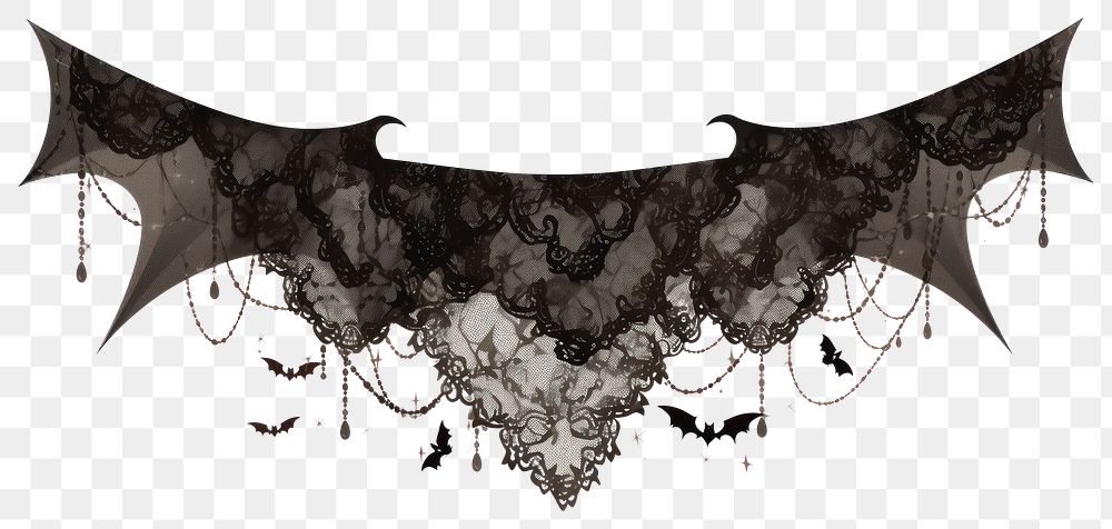 PNG Black bat lace dark | Free PNG - rawpixel