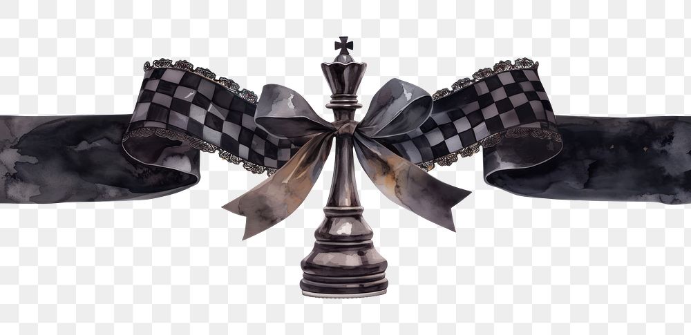 PNG Chess tied black ribbon | Free PNG - rawpixel