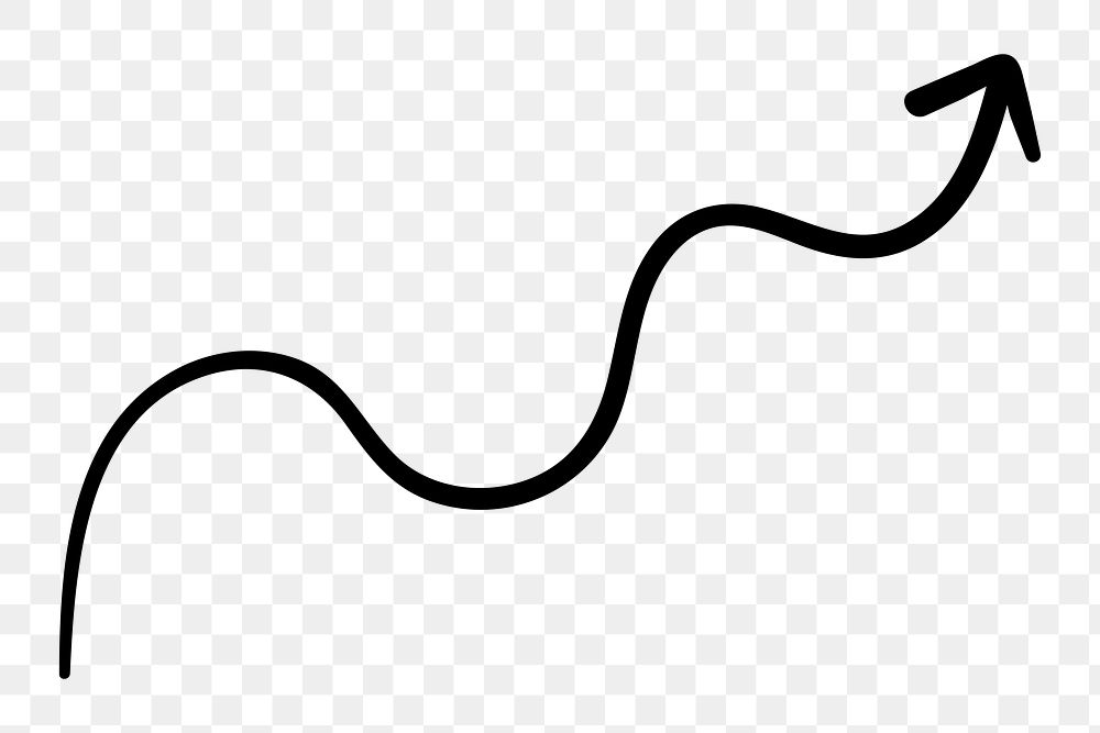 PNG Curved upward growth arrow, | Free PNG - rawpixel