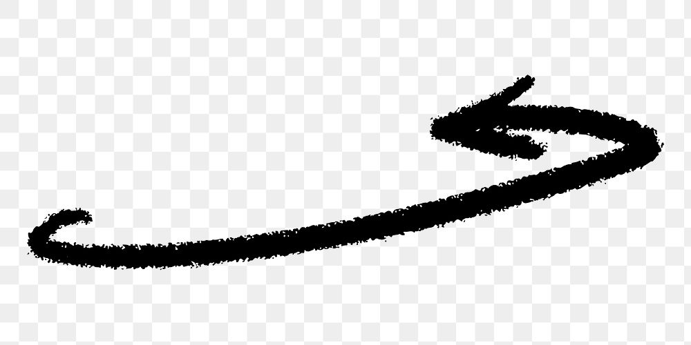 PNG Curved black arrow, transparent | Free PNG - rawpixel