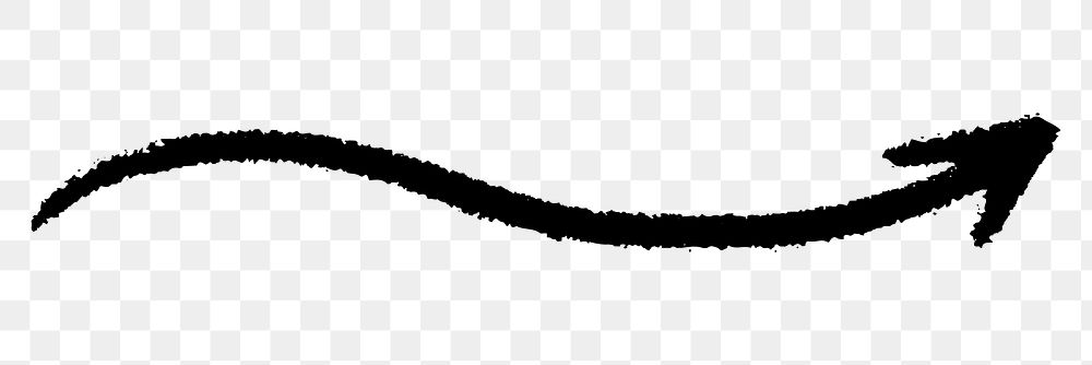 PNG Curved black arrow, transparent | Free PNG - rawpixel