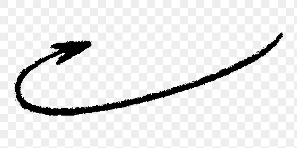 PNG Curved black arrow, transparent | Free PNG - rawpixel