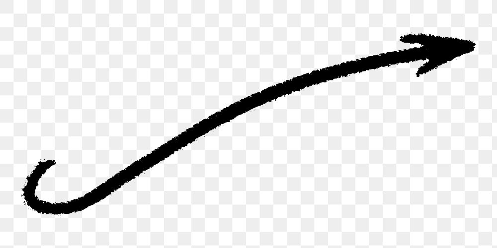 PNG Curved black arrow, transparent | Free PNG - rawpixel