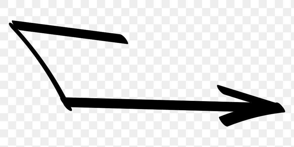 PNG Curved black arrow, transparent | Free PNG - rawpixel
