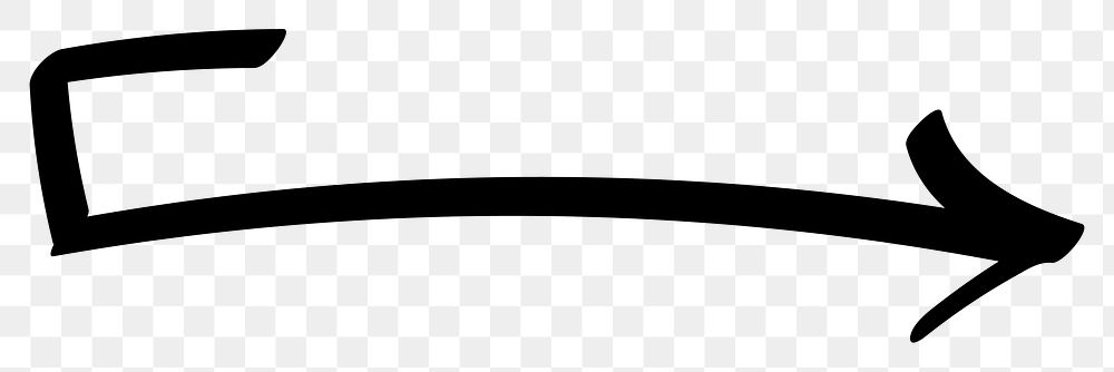 PNG Curved black arrow, transparent | Free PNG - rawpixel
