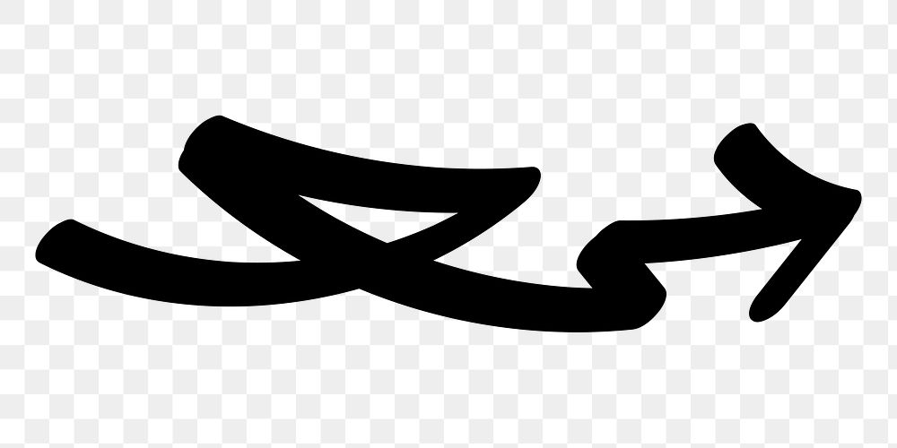 PNG Curved black arrow, transparent | Free PNG - rawpixel