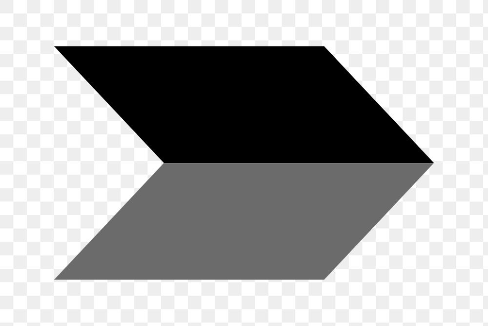 PNG Abstract geometric arrow shape, | Free PNG - rawpixel