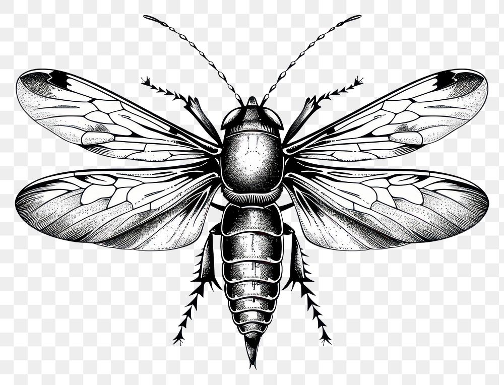 PNG Insect tattoo flash illustration | Free PNG - rawpixel