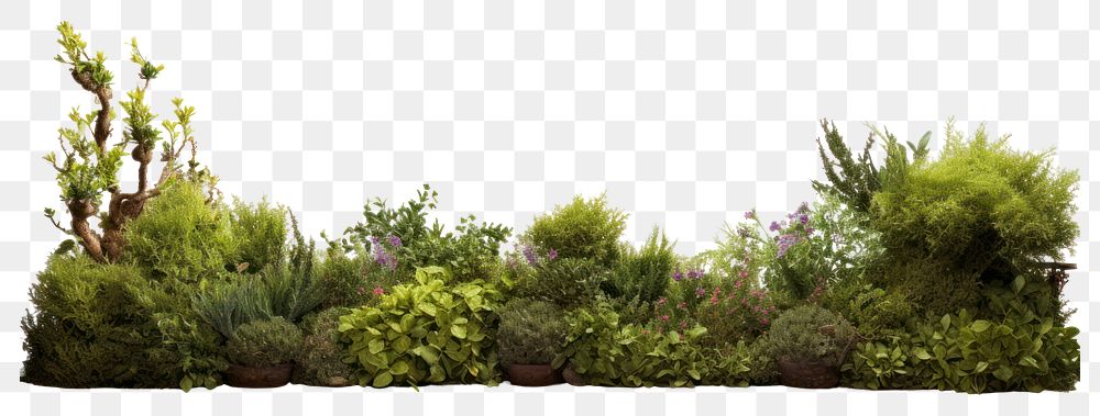 PNG Bushes landscape border outdoors | Free PNG - rawpixel