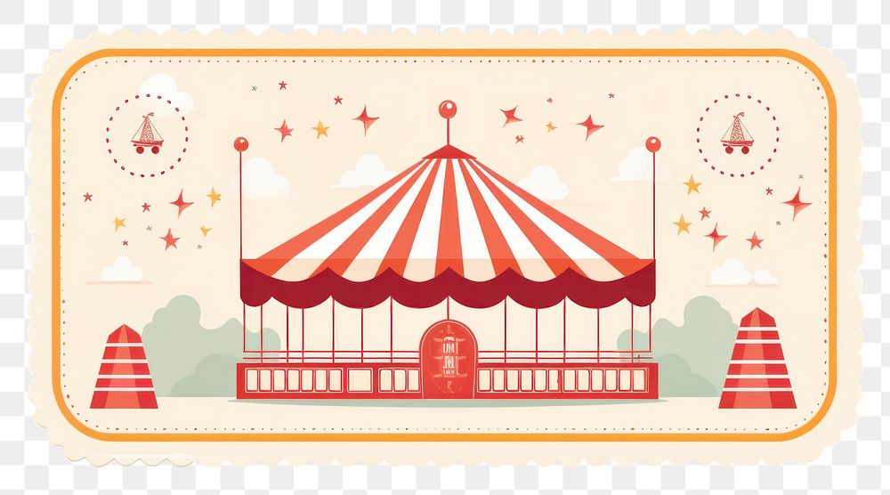 PNG Circus ticket carousel fun | Free PNG - rawpixel