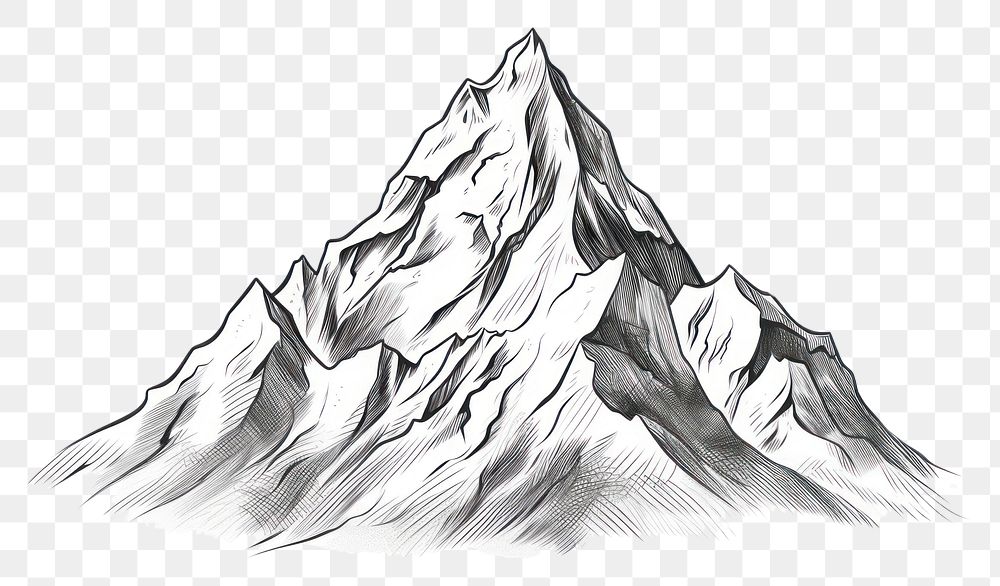 PNG Automated mountain peak drawing | Premium PNG - rawpixel