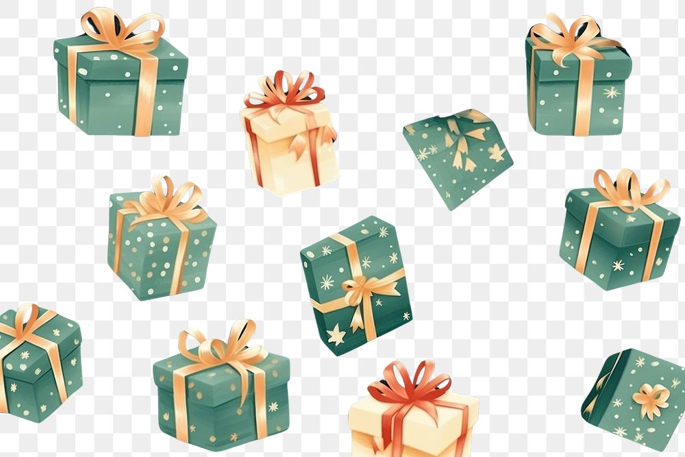 PNG Gift boxes pattern illuminated | Free PNG - rawpixel