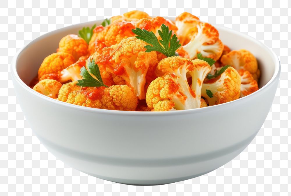 PNG Baked cauliflower bowl vegetable | Free PNG - rawpixel