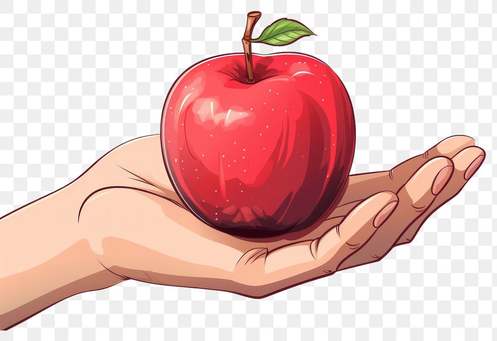 PNG Human hand holding Apple | Free PNG - rawpixel