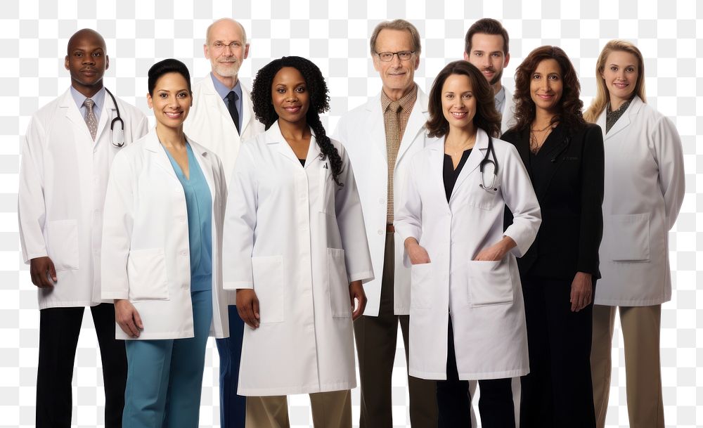 PNG Diverse doctors hospital adult | Free PNG - rawpixel