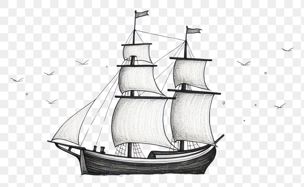 PNG Drawing sailboat vehicle sketch | Free PNG - rawpixel