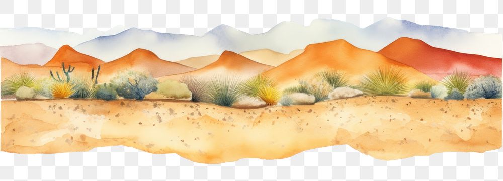 PNG Desert border landscape outdoors | Free PNG - rawpixel