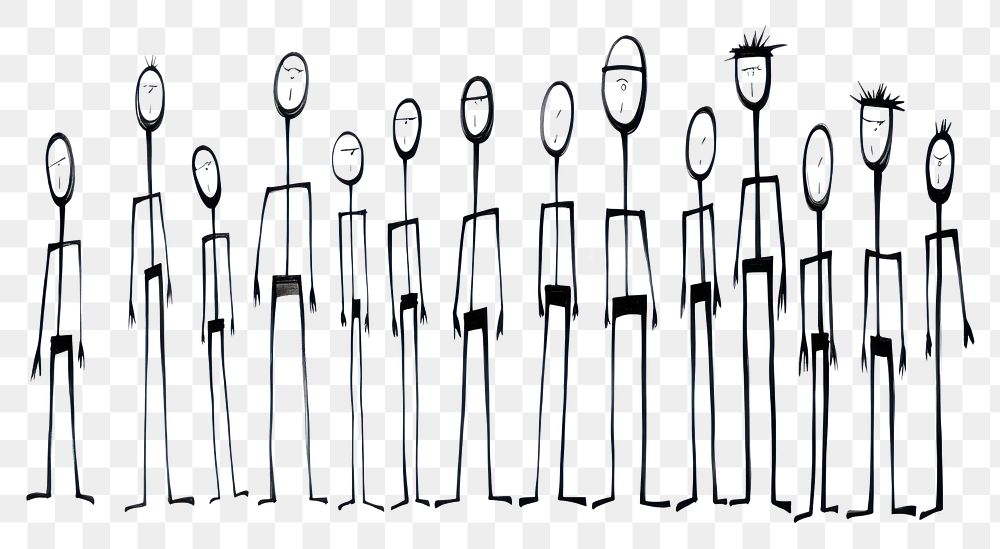 PNG Group stickman drawing line | Premium PNG - rawpixel