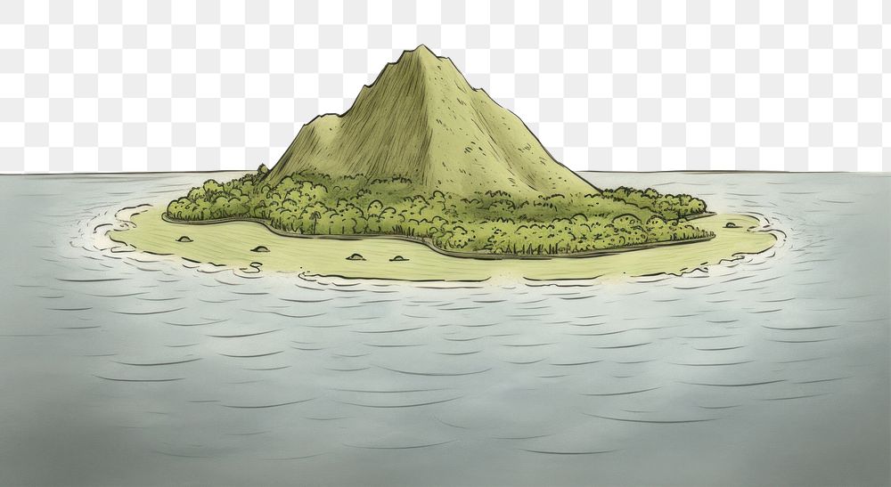 PNG Island island outdoors nature. | Premium PNG - rawpixel